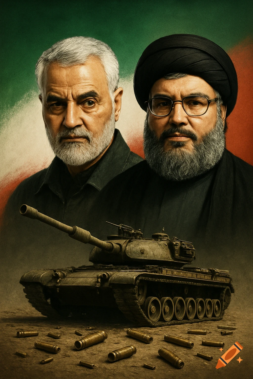 A movie poster titled 'Penguins for Peace' shows penguins parachuting ...