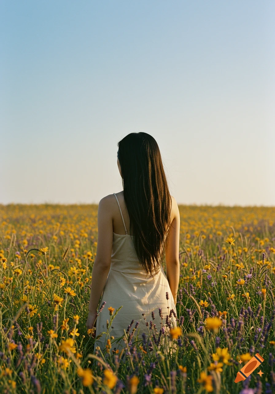 A woman in a blue t-shirt and leggings splashes water while dancing in ...