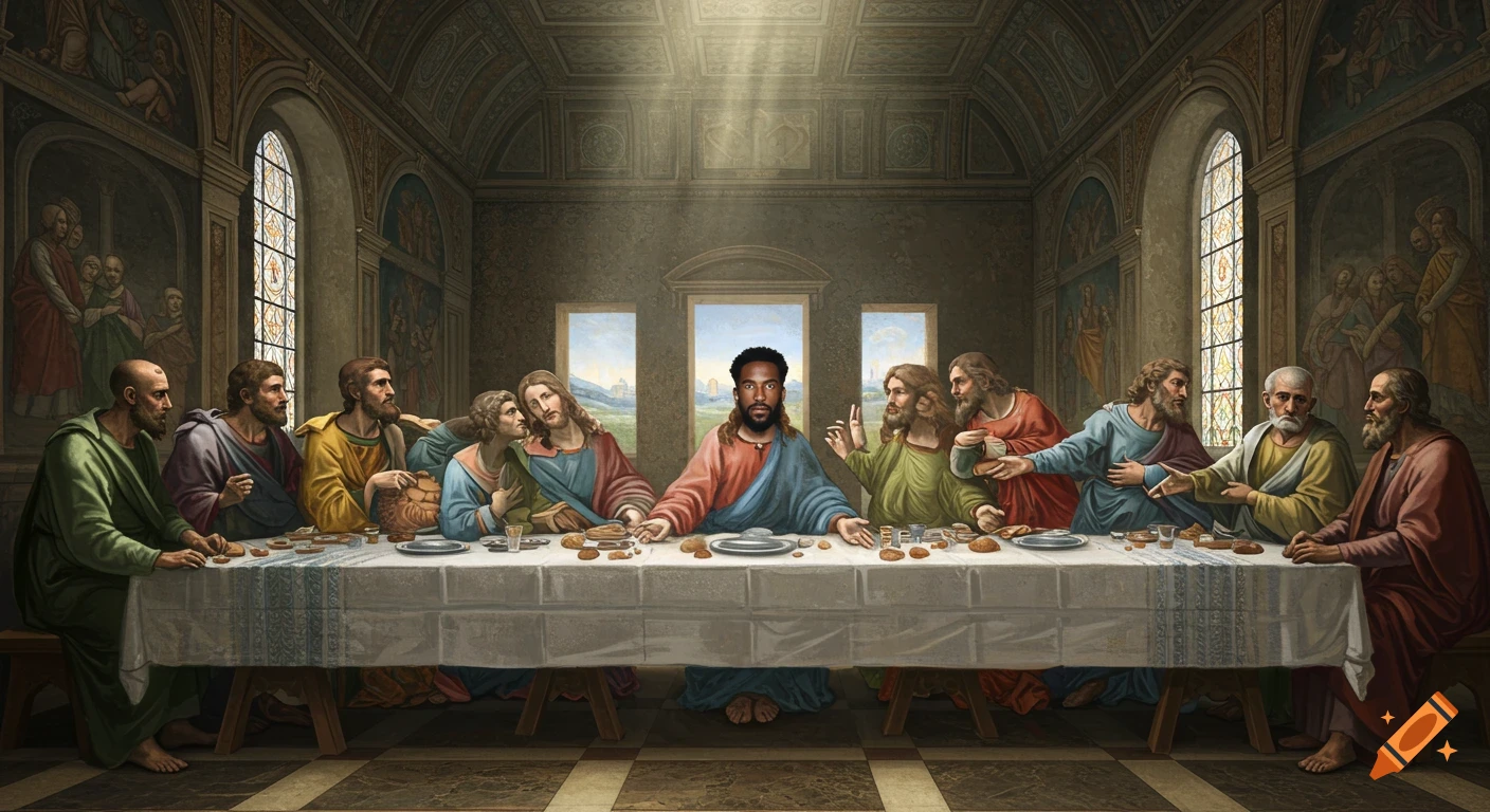 Jesus Flipping Tables created on Craiyon