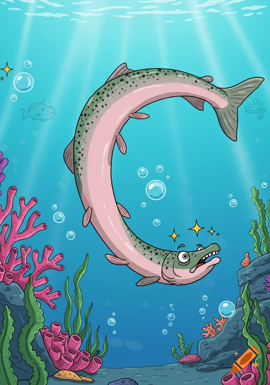 Puffer+fish+cartoon+gif created on Craiyon