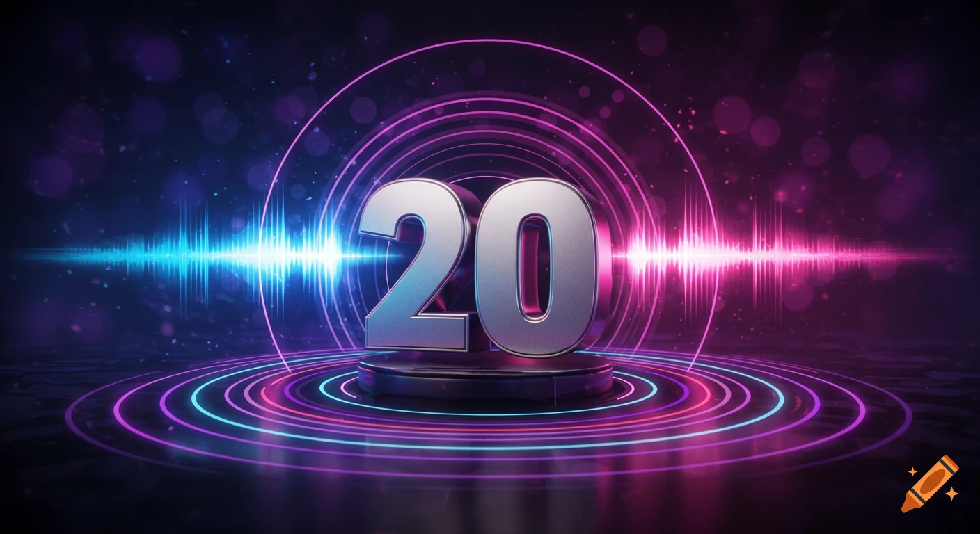 Bright quiz show banner 'Das Unmögliche Quiz!' with glowing text ...