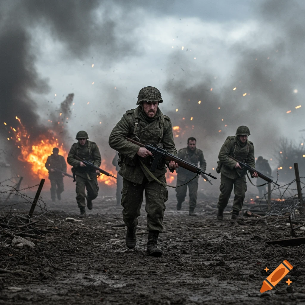 Photorealistic portrait of a French WWI soldier in blue uniform ...