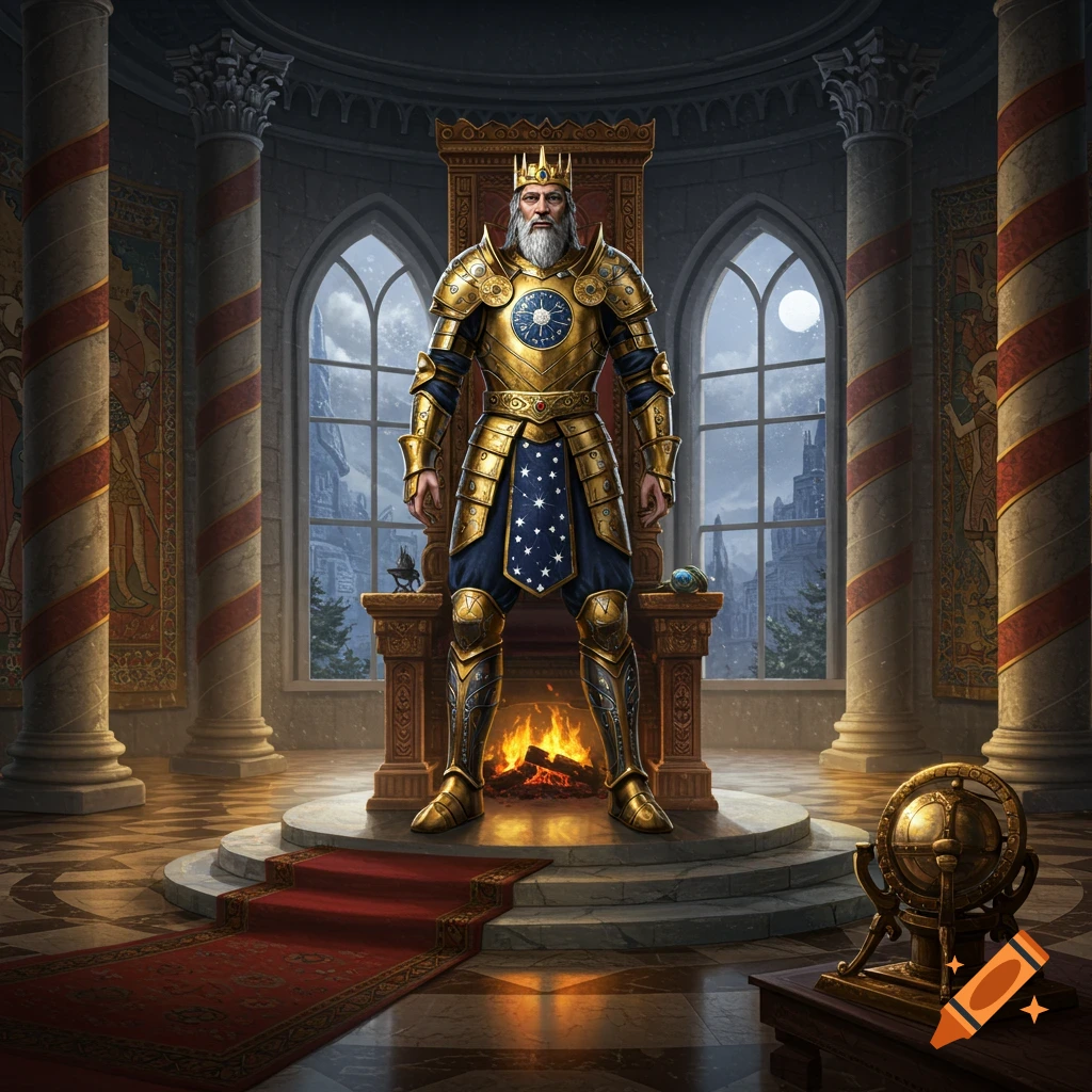 A young anime priest with blue hair, a laurel wreath, and a halo, in ...