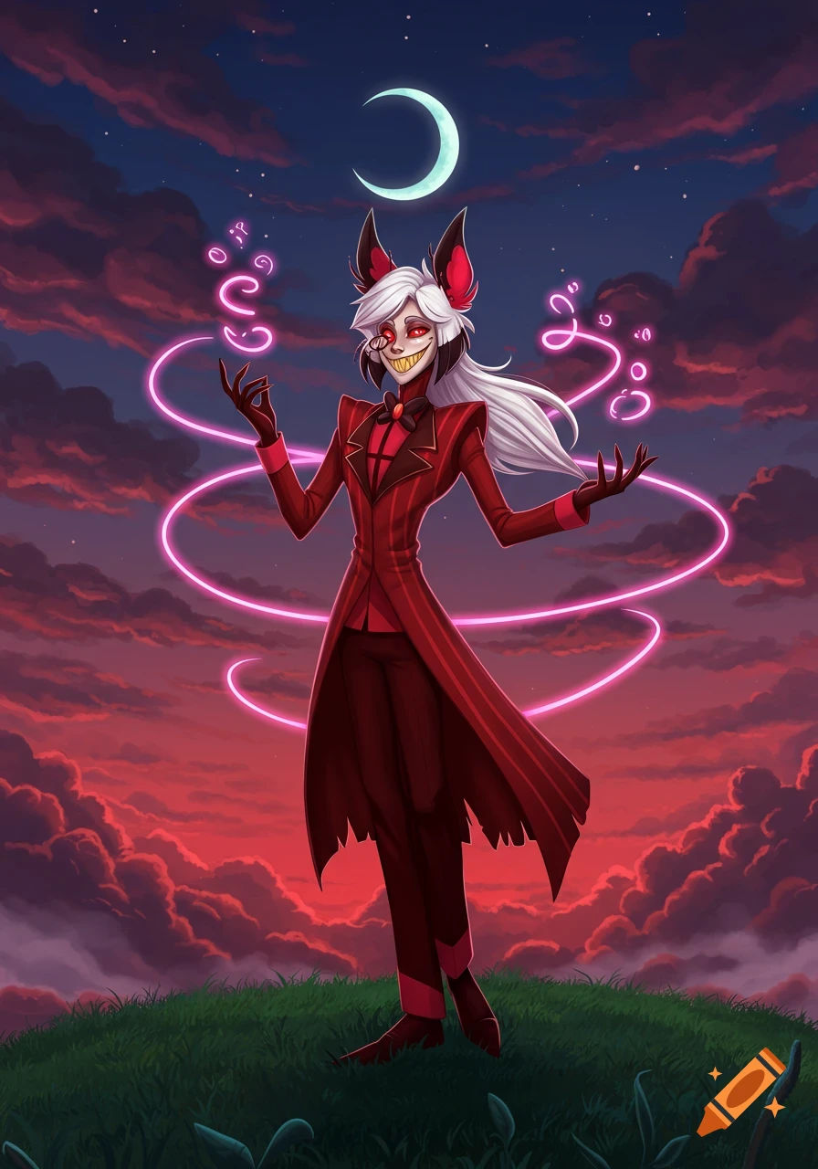 A stylized image featuring two characters: a figure with a TV for a ...