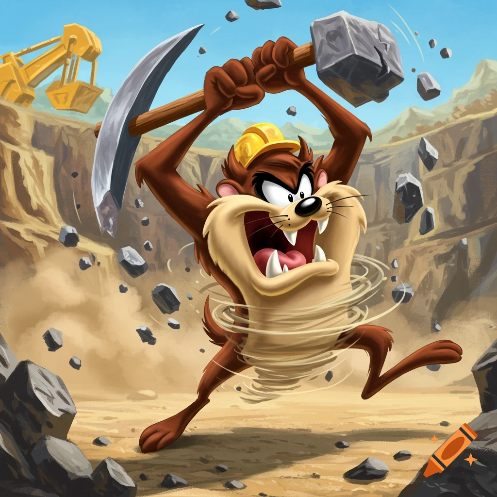 A confident, smiling purple cartoon bird with a long yellow beak and ...