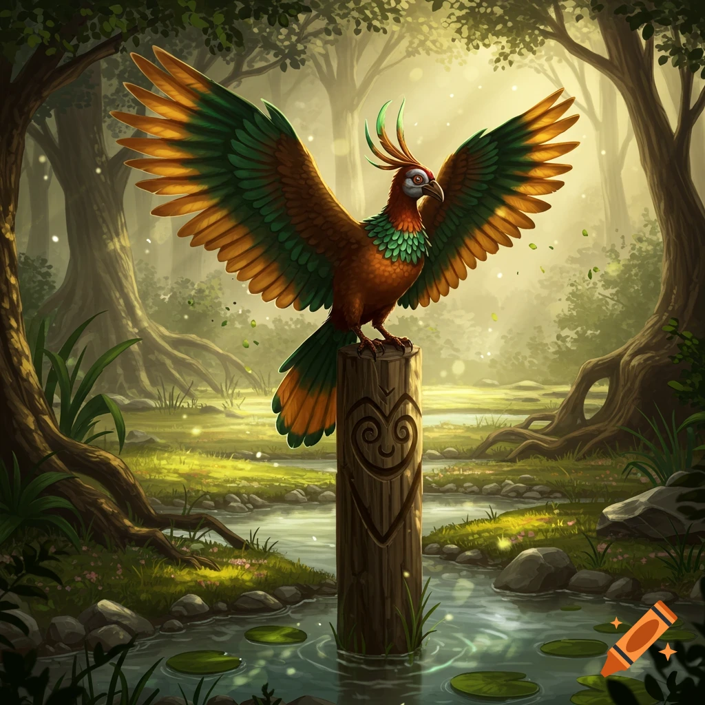 Storybook illustration of a mystical Curandera Raven and elegant Mother ...