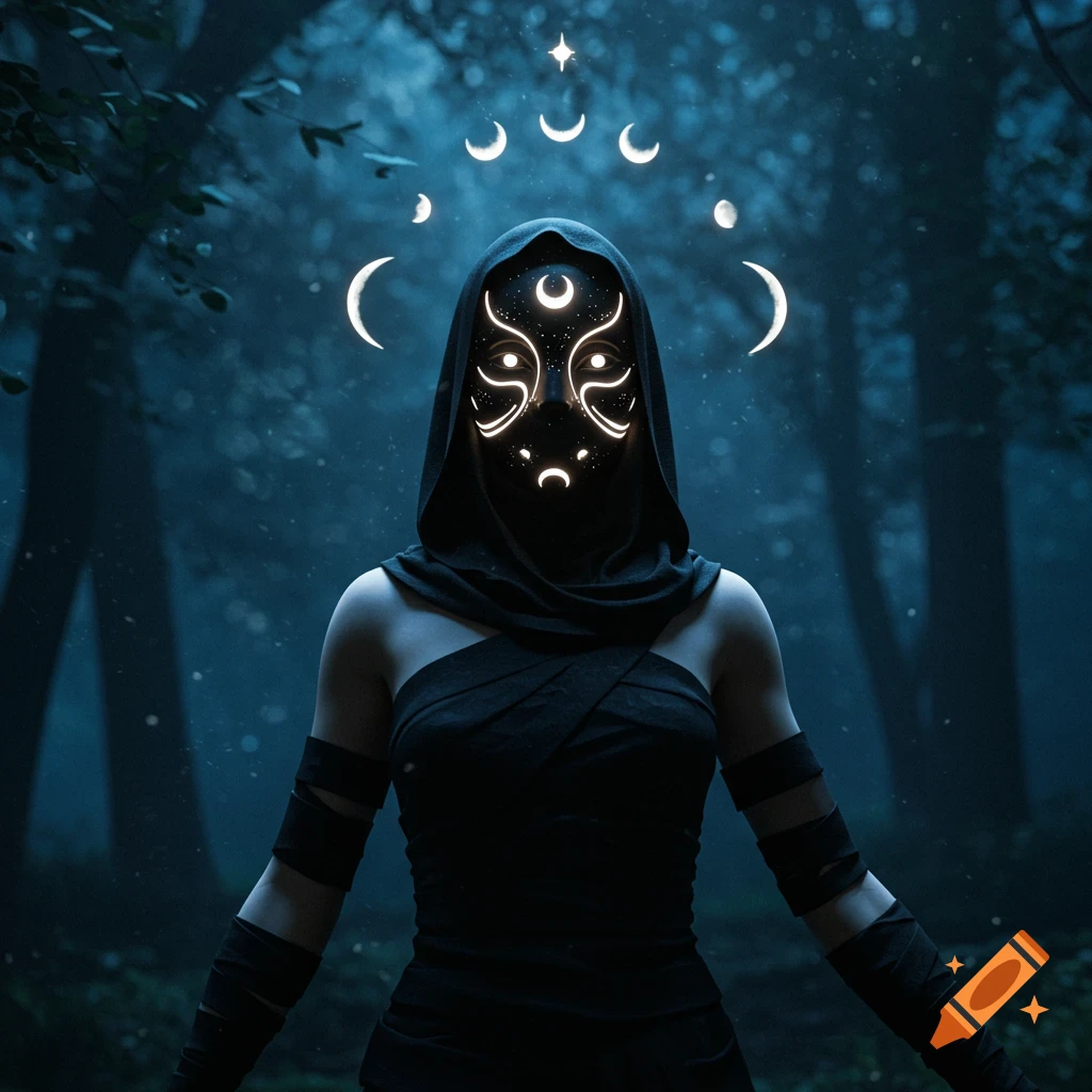 Black+wolf+mask+inuit created on Craiyon