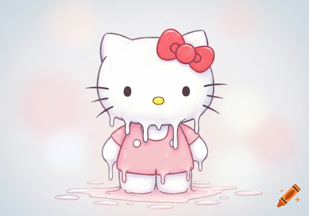 Hello+kitty+bow+black+and+white created on Craiyon