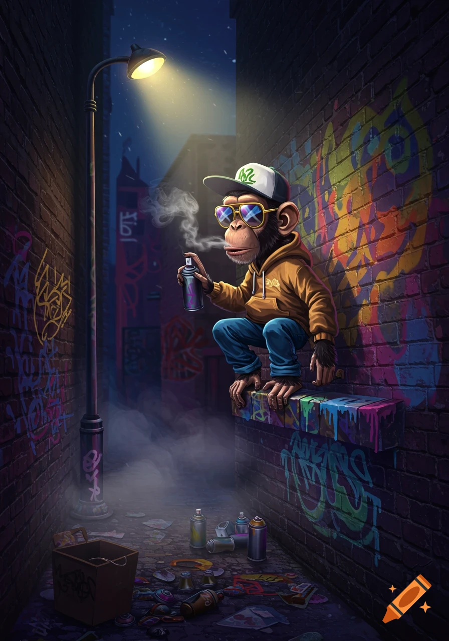 Graffiti+world+map created on Craiyon