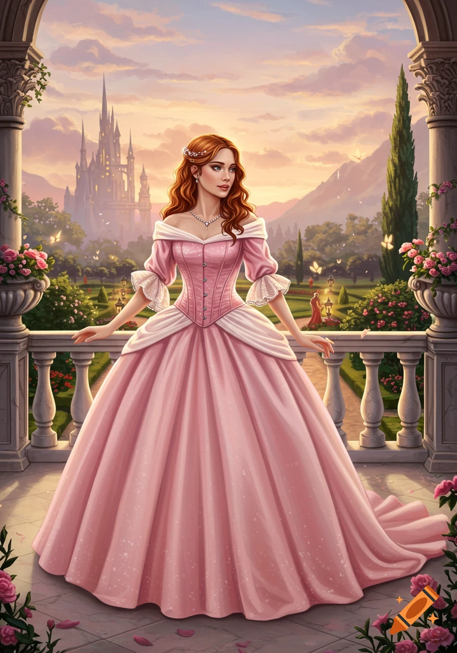 Princess+backdrop created on Craiyon