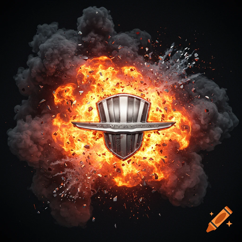 A fiery, cracked stone logo for a hard rock band named MASTER ...