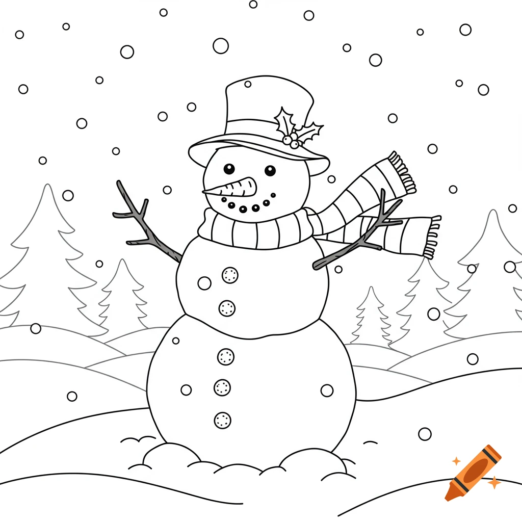 A black and white cartoon coloring page featuring a personified chicory ...