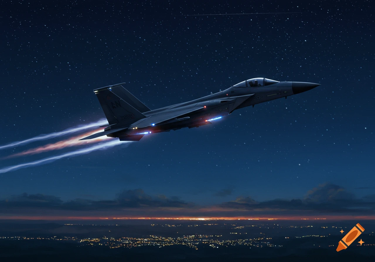 A Portuguese Eurofighter Typhoon fighter jet flies through a cloudy sky ...