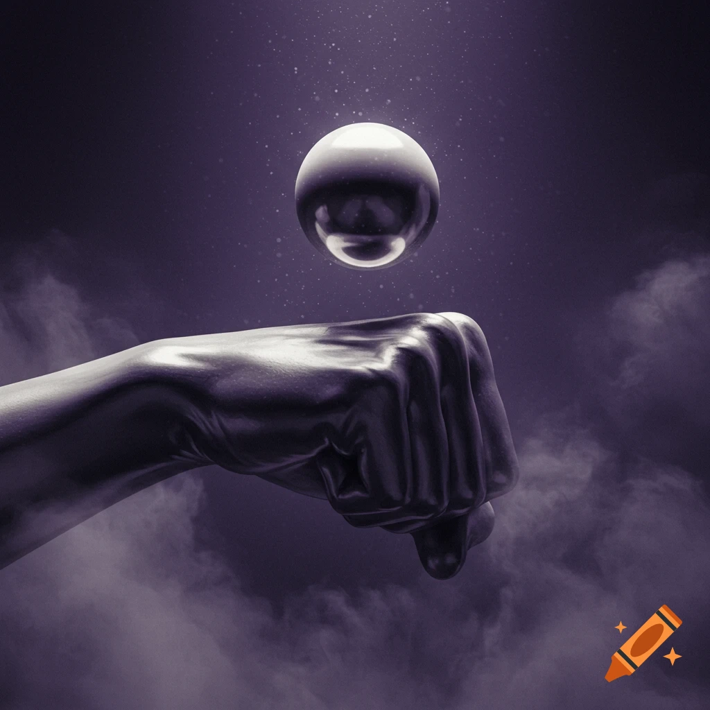 Eerie scene of a shadow figure watching a floating balloon on Craiyon