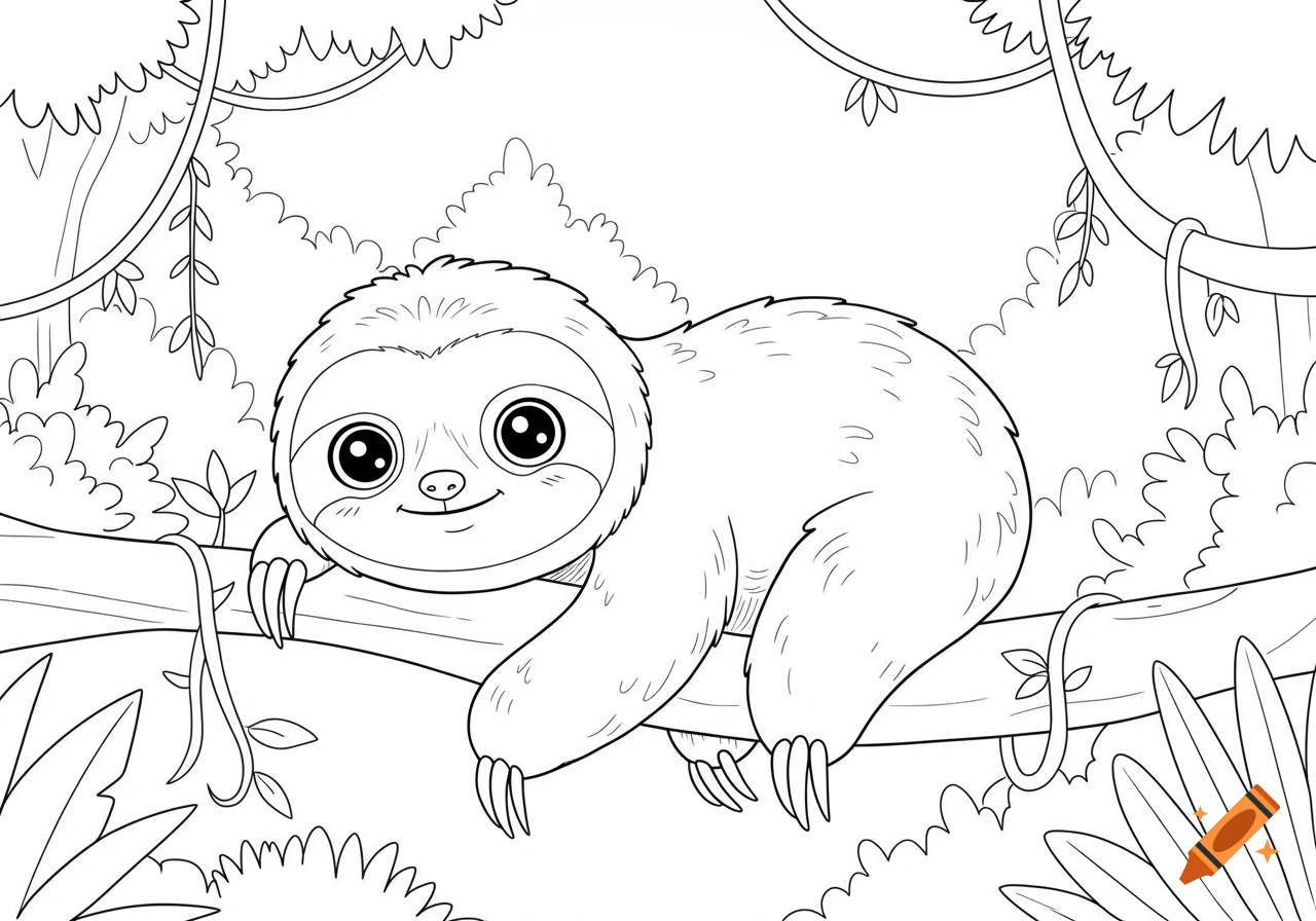 A cute, friendly bat with big eyes and a smile flies in a jungle ...