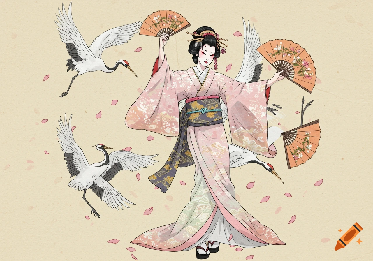 Studio+paper+cranes+anime created on Craiyon