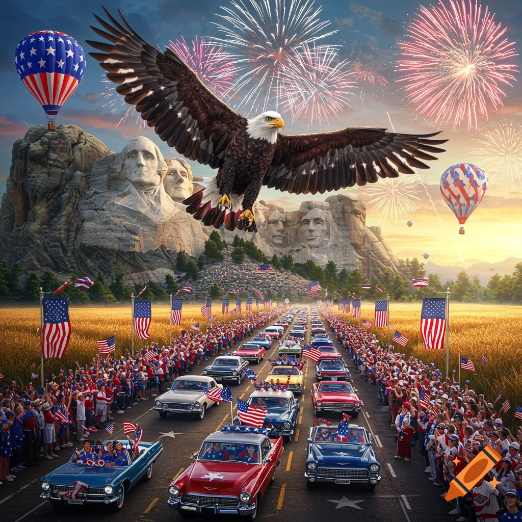 America created on Craiyon