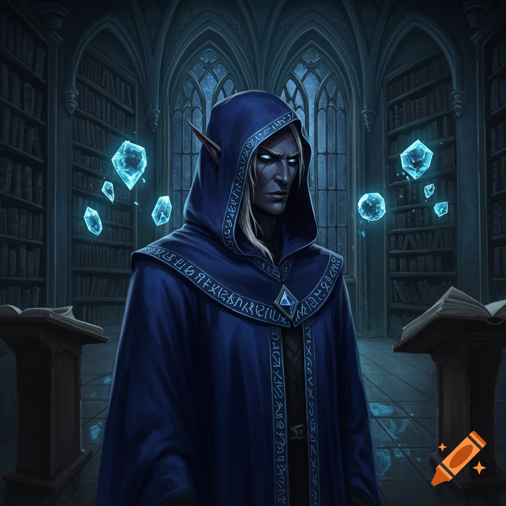 Icon of DND Goliath male fighter with grey eyes and winter skin on Craiyon