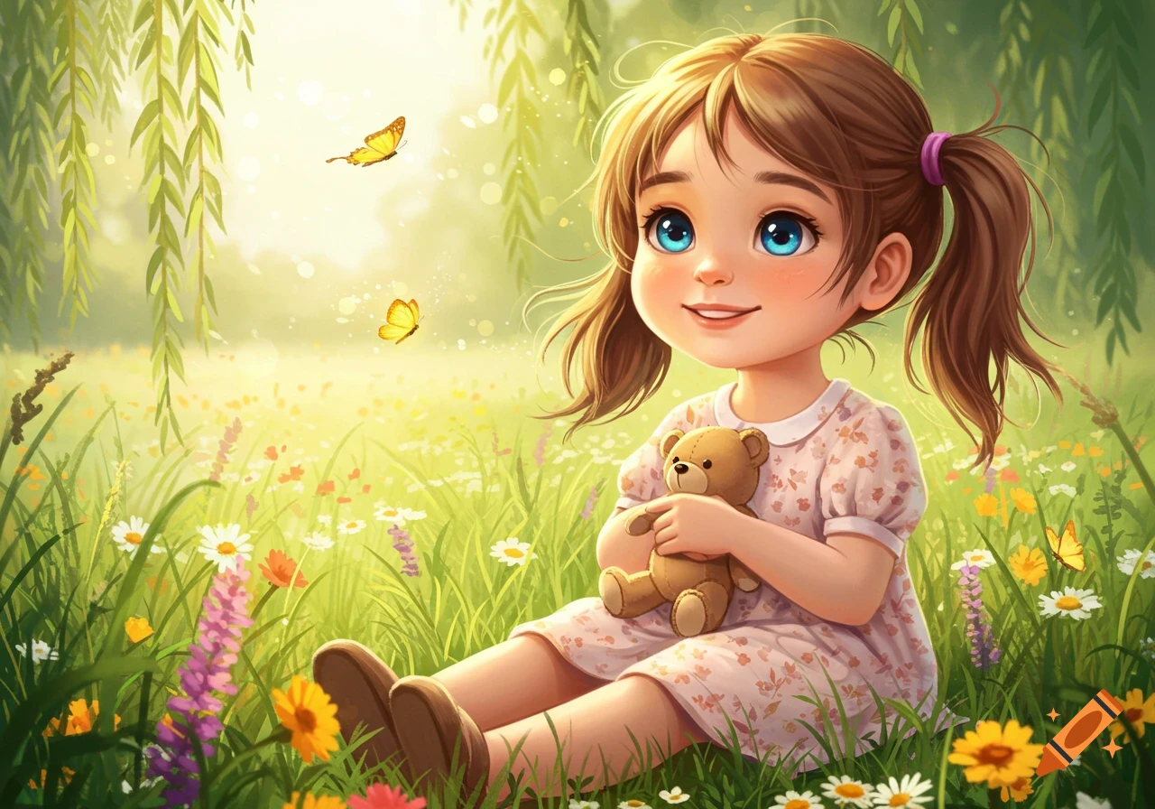 Cartoon girl with cat ears and tail looks embarrassed holding pink ...