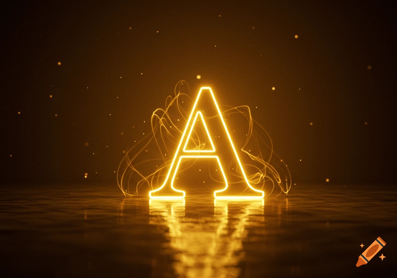 Bold fiery letters ACE formed by glowing orange and yellow dots on a ...