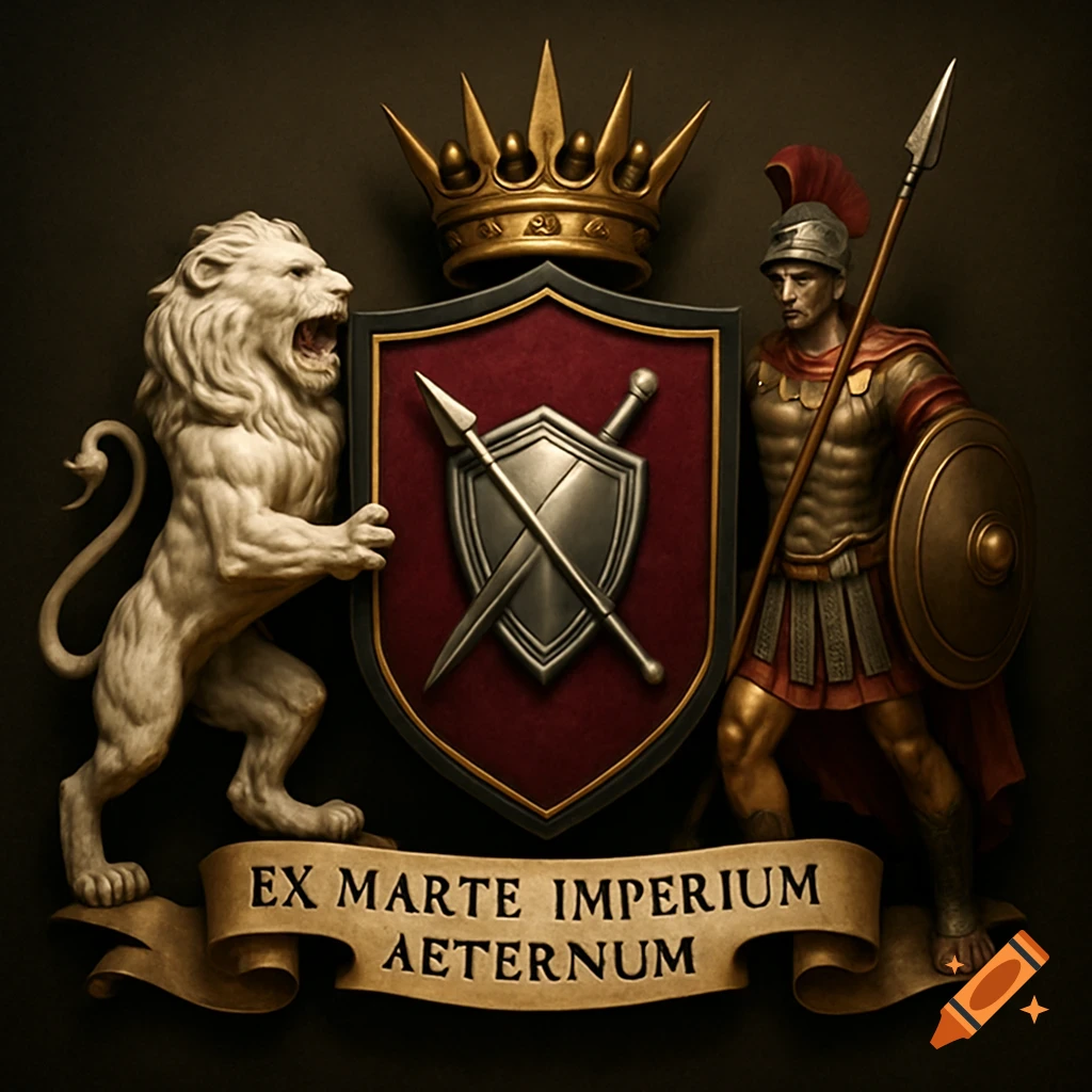 Portrayal of a Roman legionary in the style of Lempicka on Craiyon