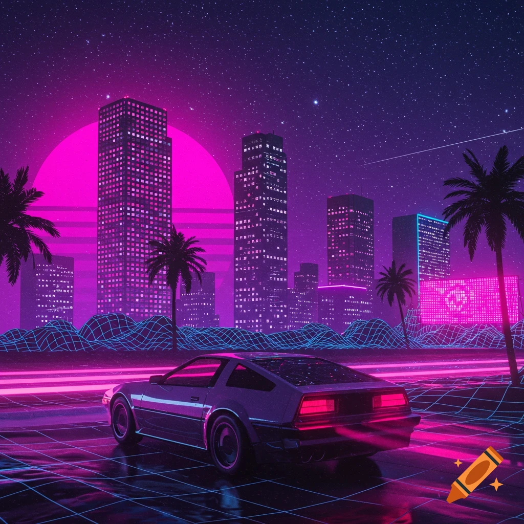 Retro minimalistic art of a sunrise on Craiyon