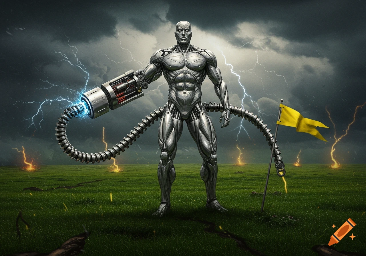 Cyborg+zombie created on Craiyon