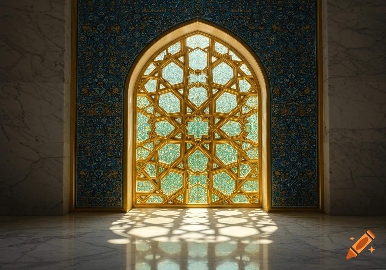 Background+islami+hijau created on Craiyon