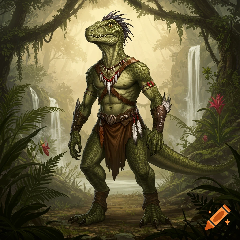 An anthropomorphic turtle druid wearing a green robe with glowing runic ...