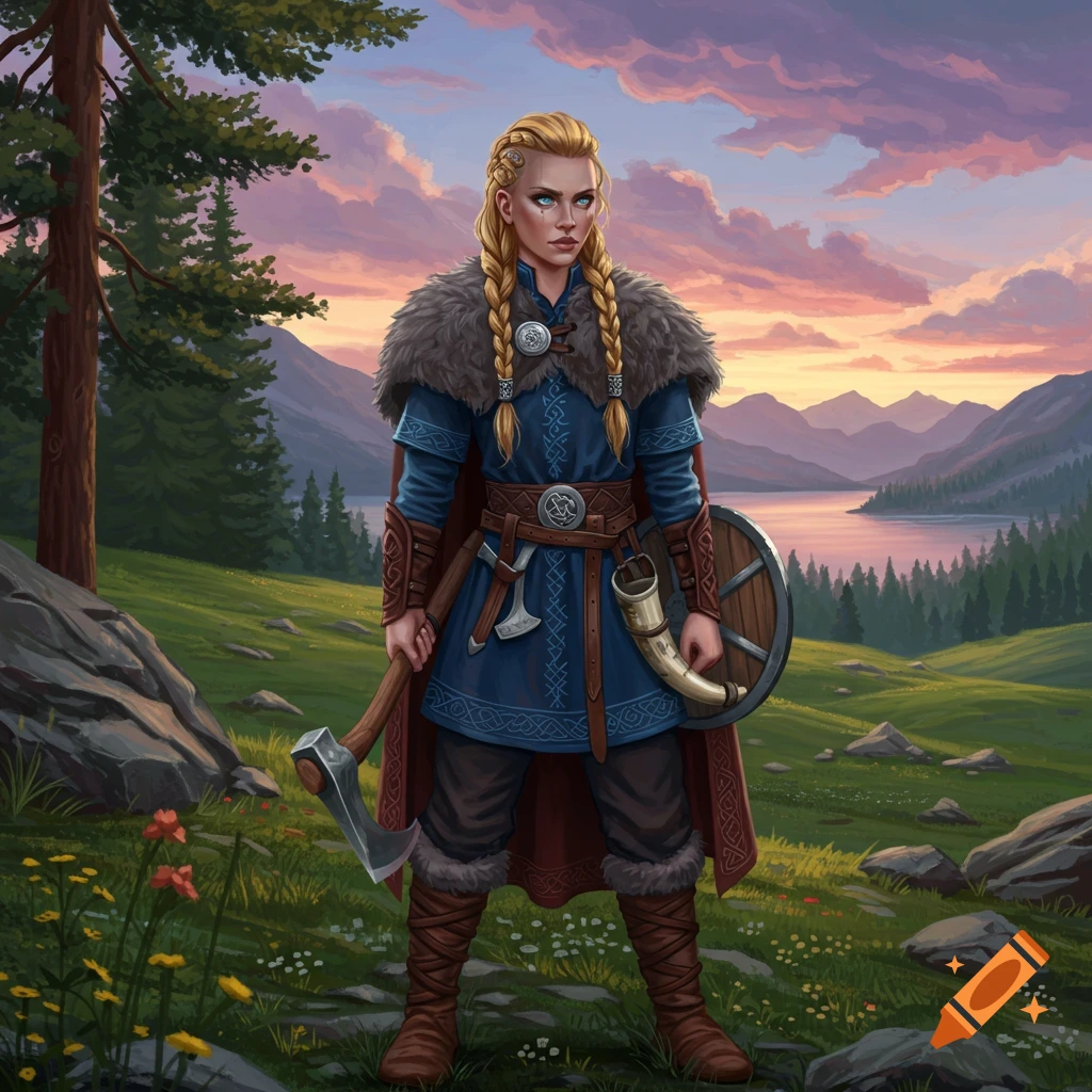 Vikingheart+deviantart created on Craiyon