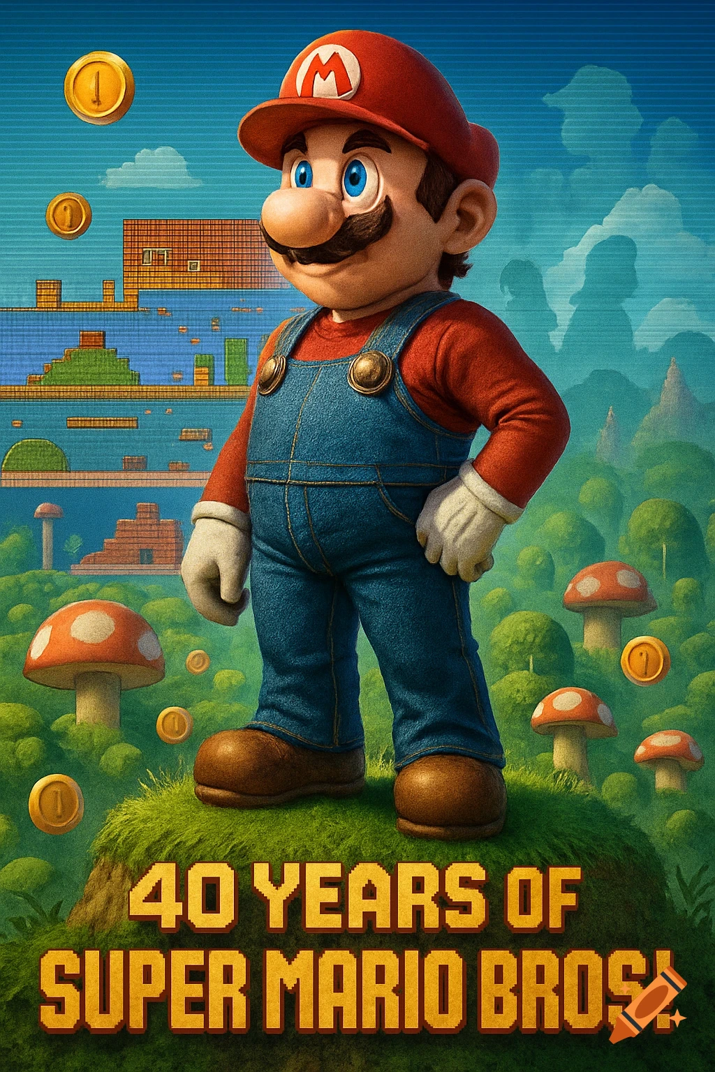 Free+super+mario created on Craiyon