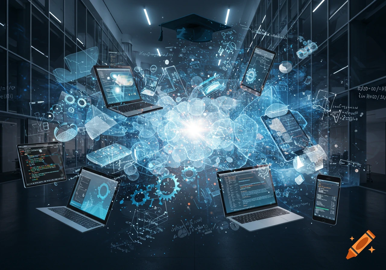 Photorealistic image of a hand in a glove scanning a barcode on a box ...