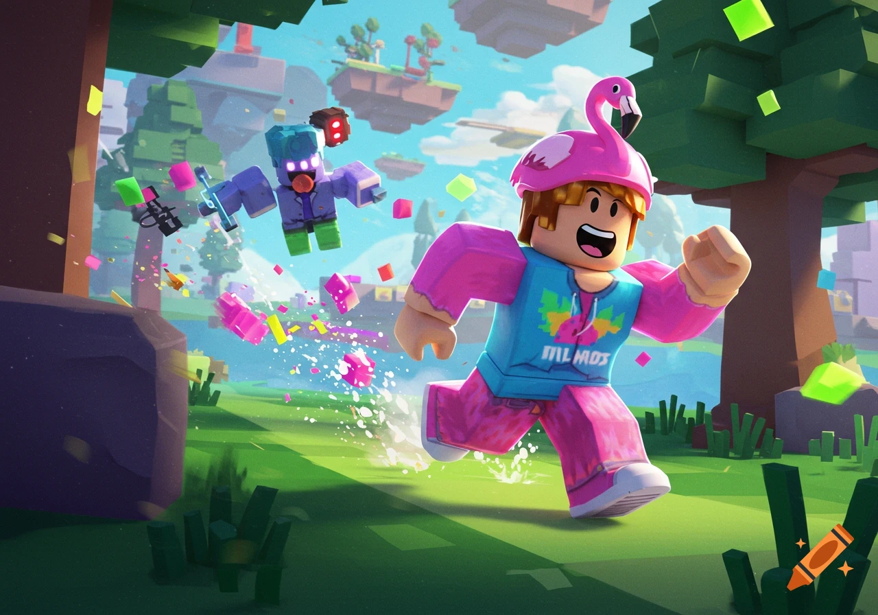 Gaming+image+roblox+minec created on Craiyon