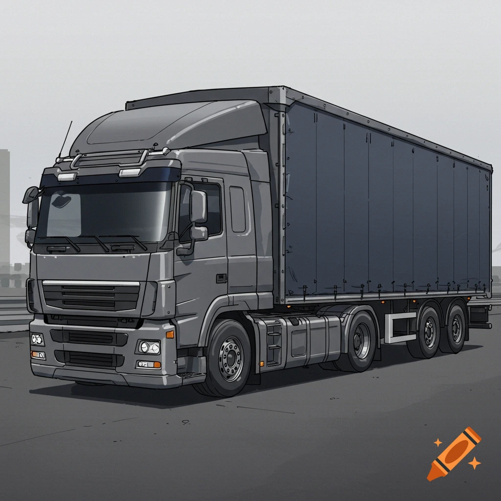 A clean, vector-style illustration of a Toyota forklift, side view ...