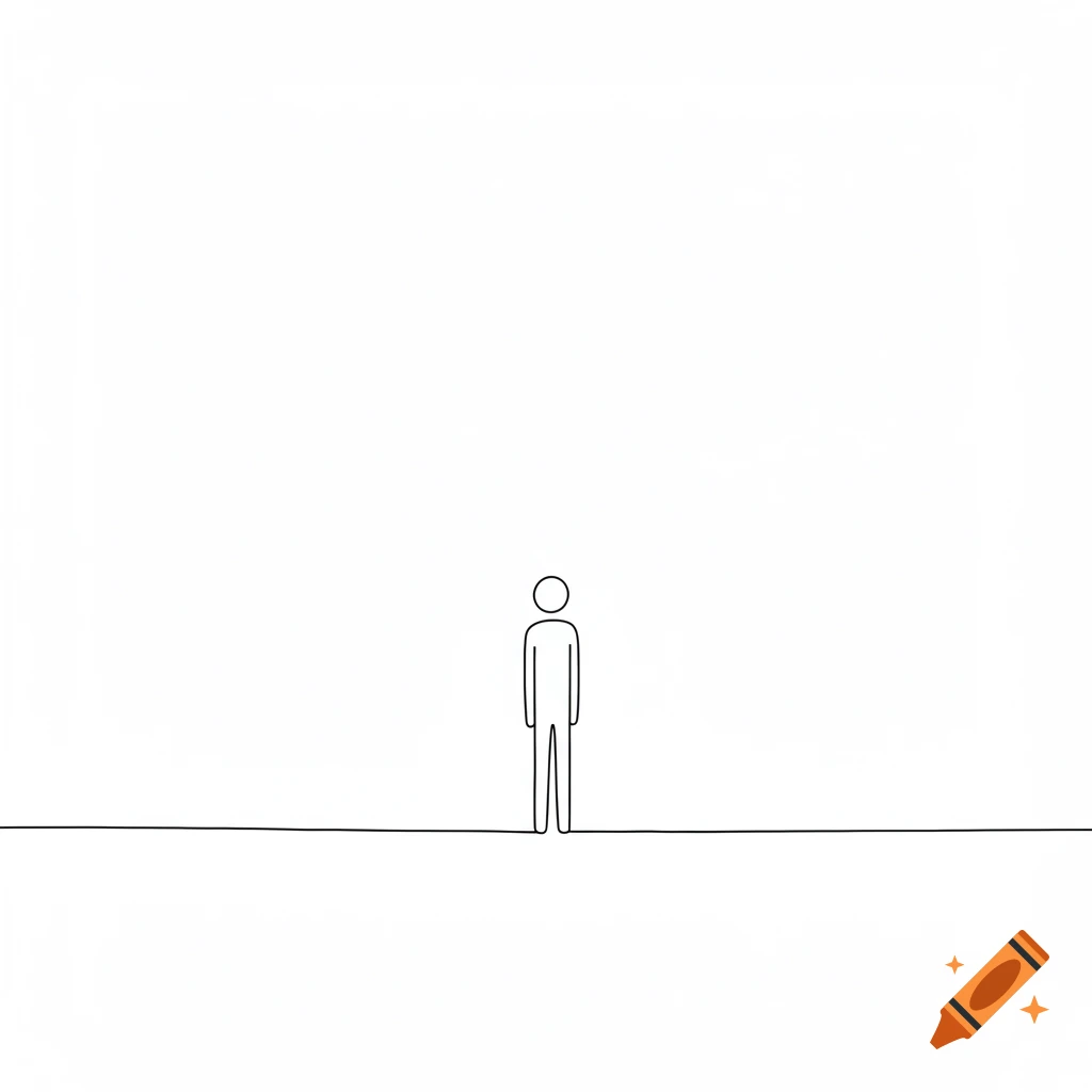 Minimalist black line art of a small bird perched on a golf flagstick ...