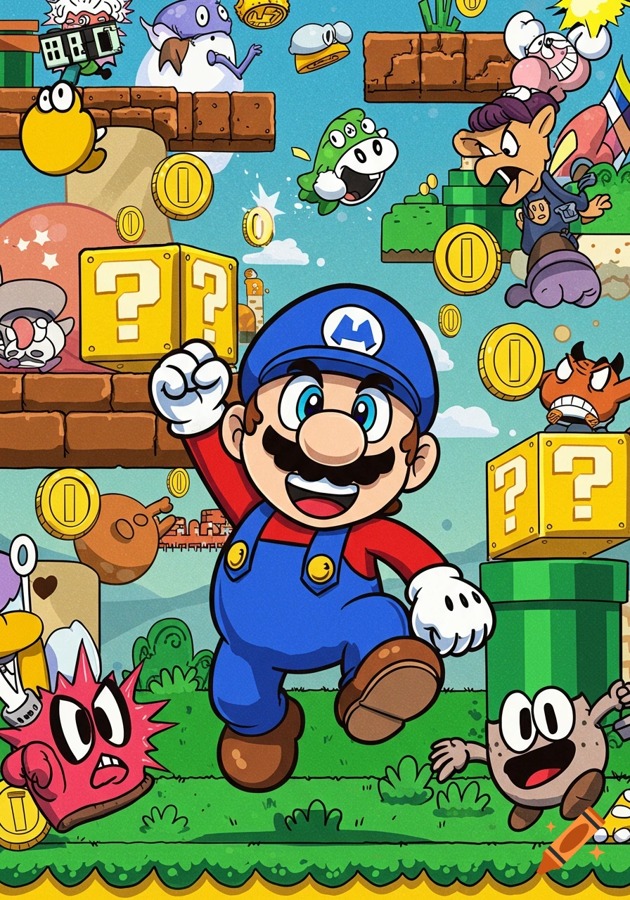 Four cartoon characters, including Cuphead and two resembling Ren and ...