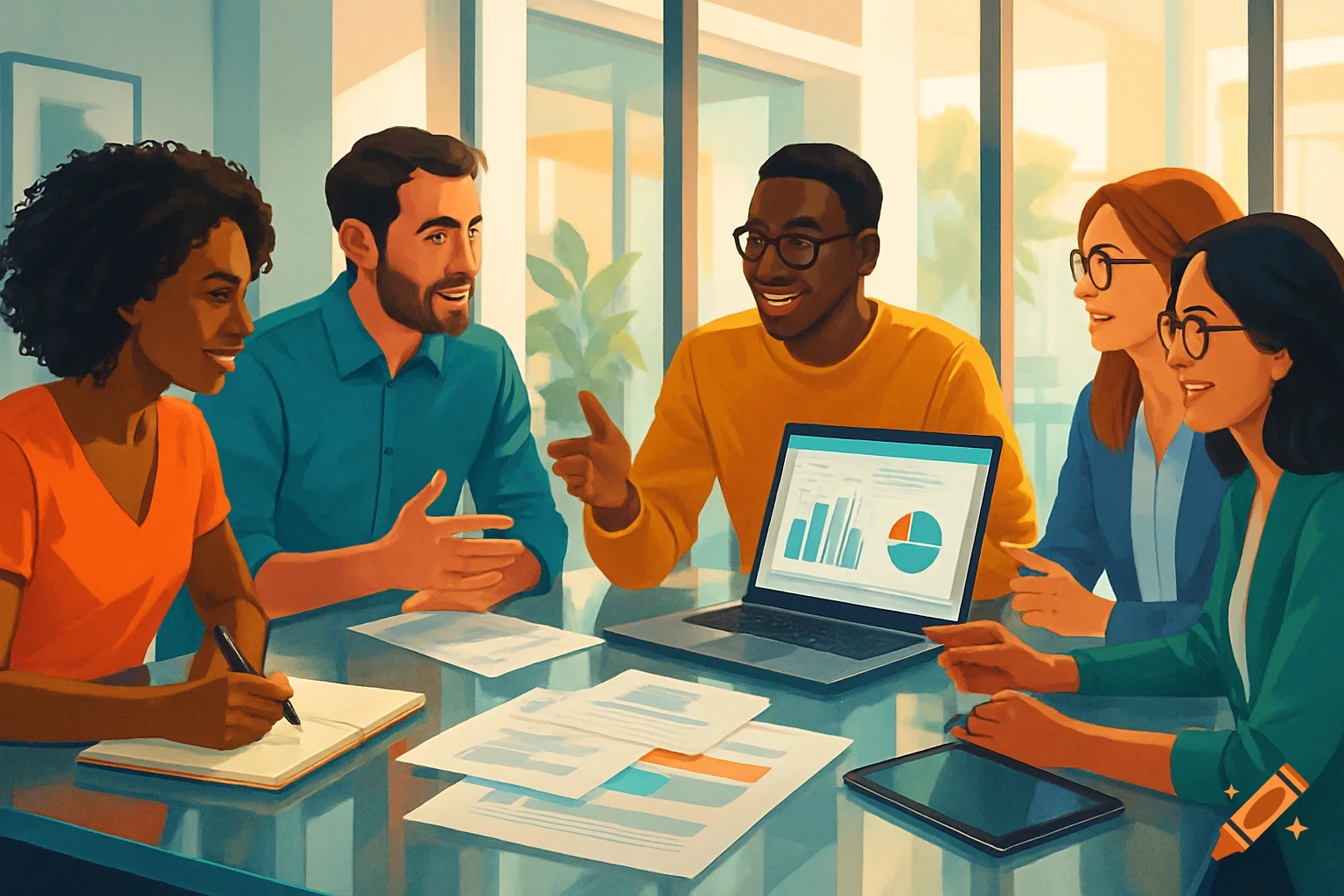 A diverse group of smiling people of all ages gathered outdoors under ...