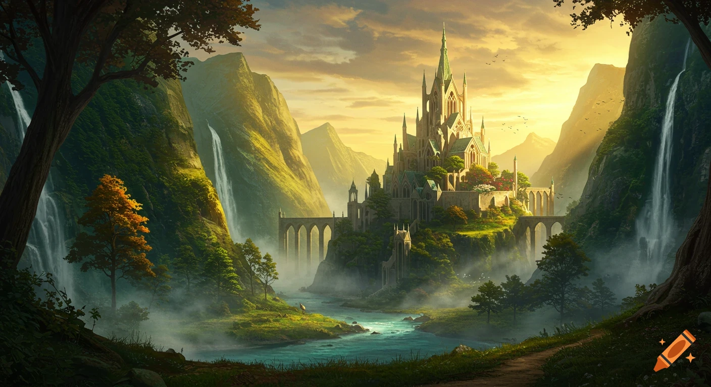 A dark fantasy Minecraft village at night under a vibrant green aurora ...