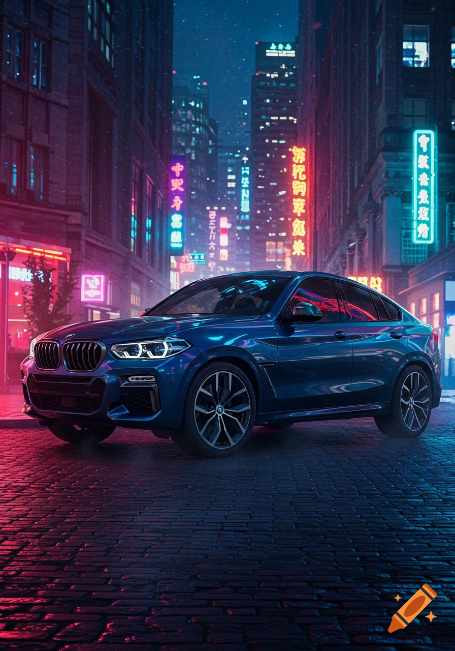 Silver BMW luxury car with transparent hood open, showing a detailed ...