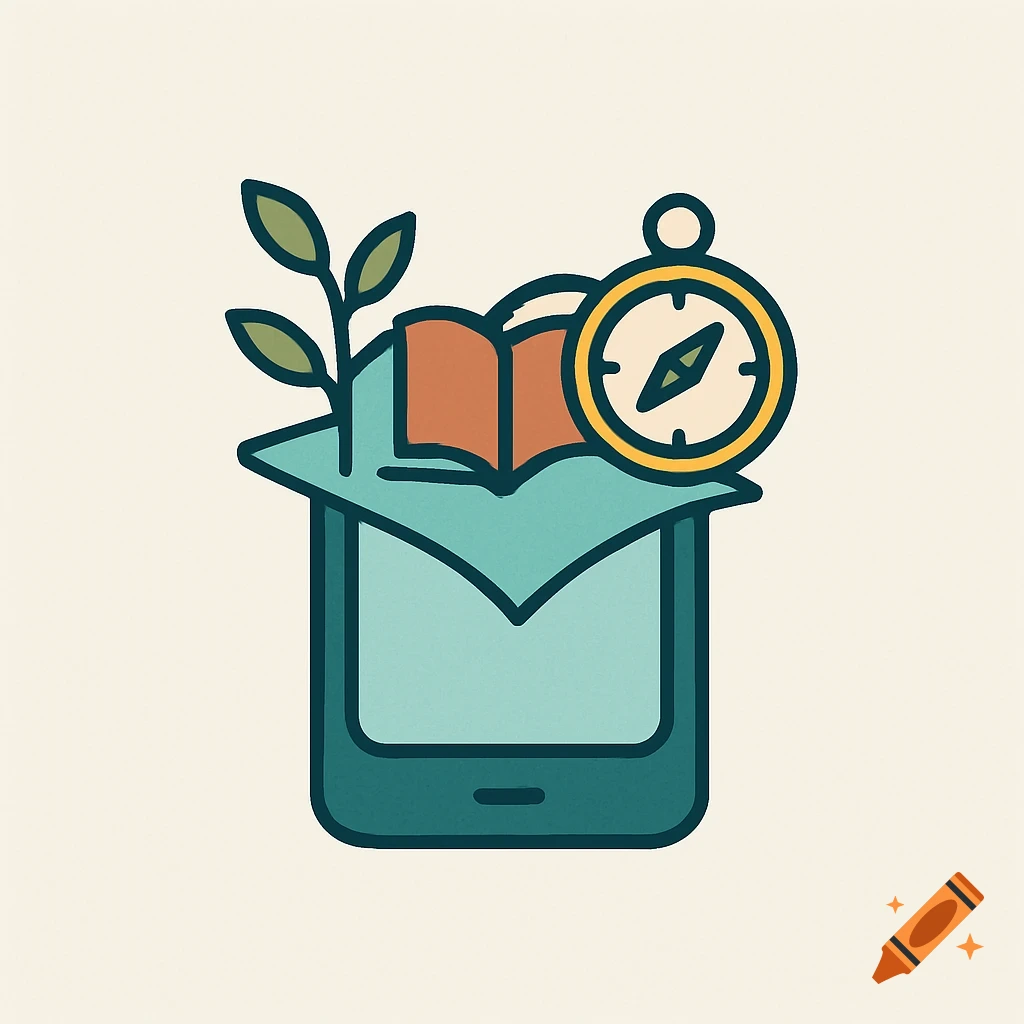 Minimal logo of a book on literature with a human theme on Craiyon