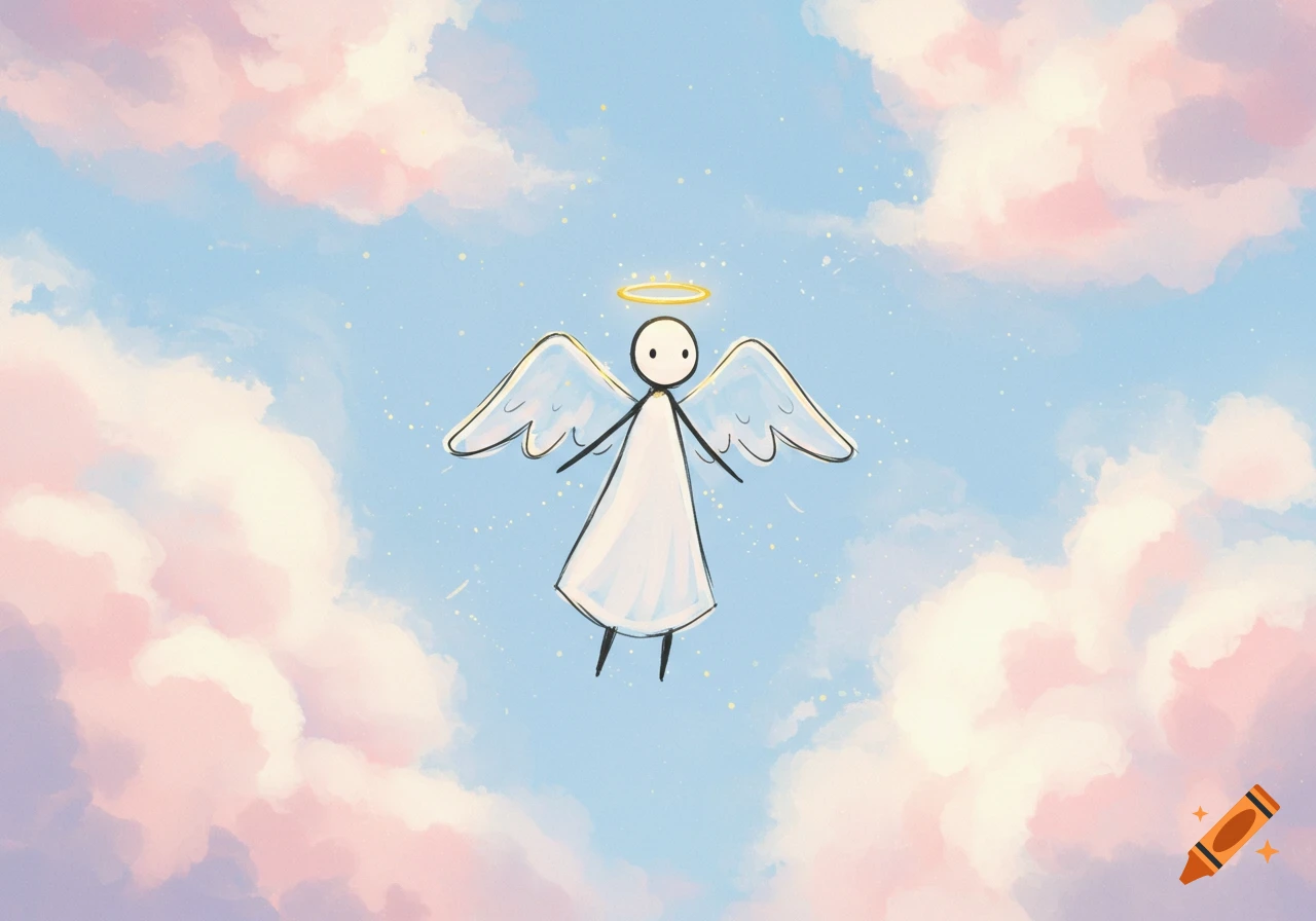 A glowing outline of a cross made of granular material, against a soft ...