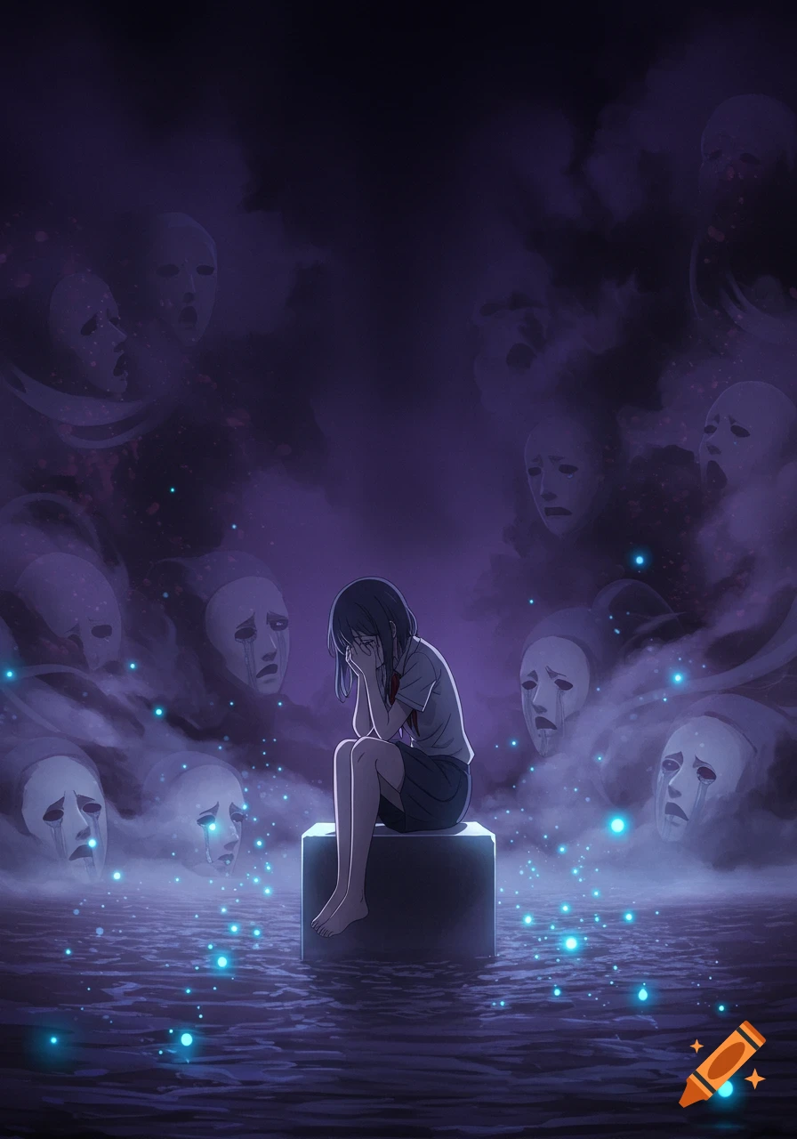 Drowning+art created on Craiyon