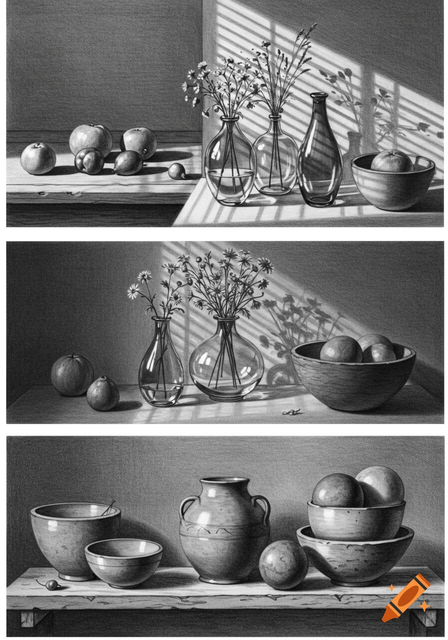 Silver+drawing+shapes created on Craiyon