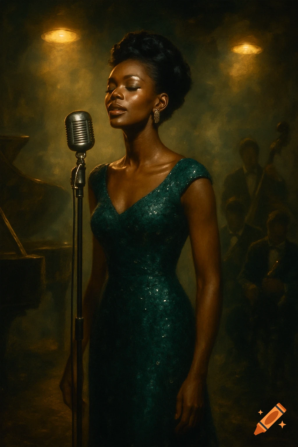 Afrofuturistic movie poster featuring iconic singers as High ...