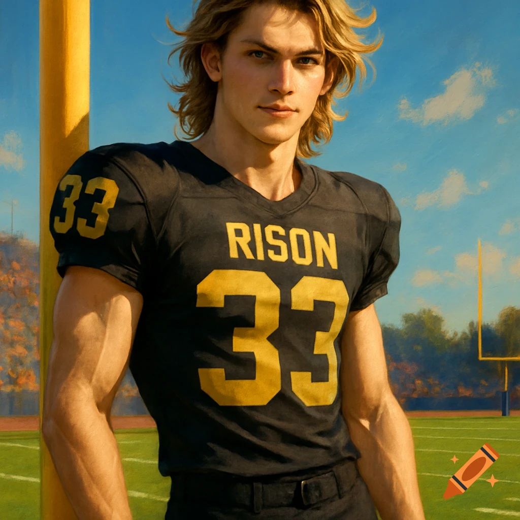 Cartoon of Ohio State vs. Michigan football game on Craiyon