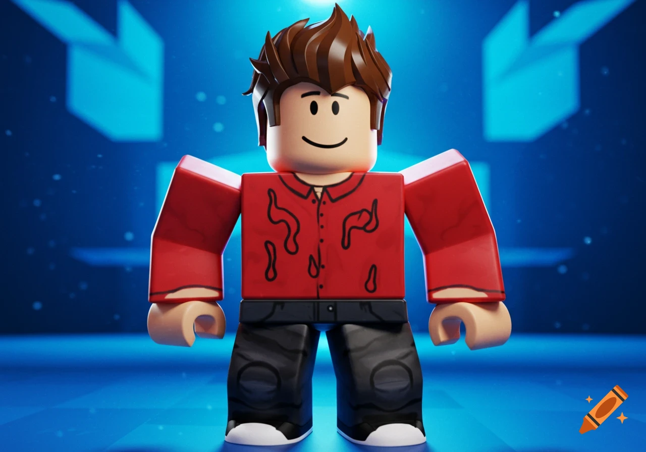 A 3D rendered character with light brown skin, black curly hair, and a ...