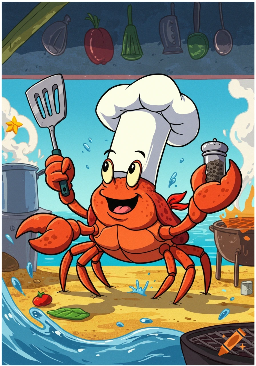 Seafood+boil+drawing created on Craiyon