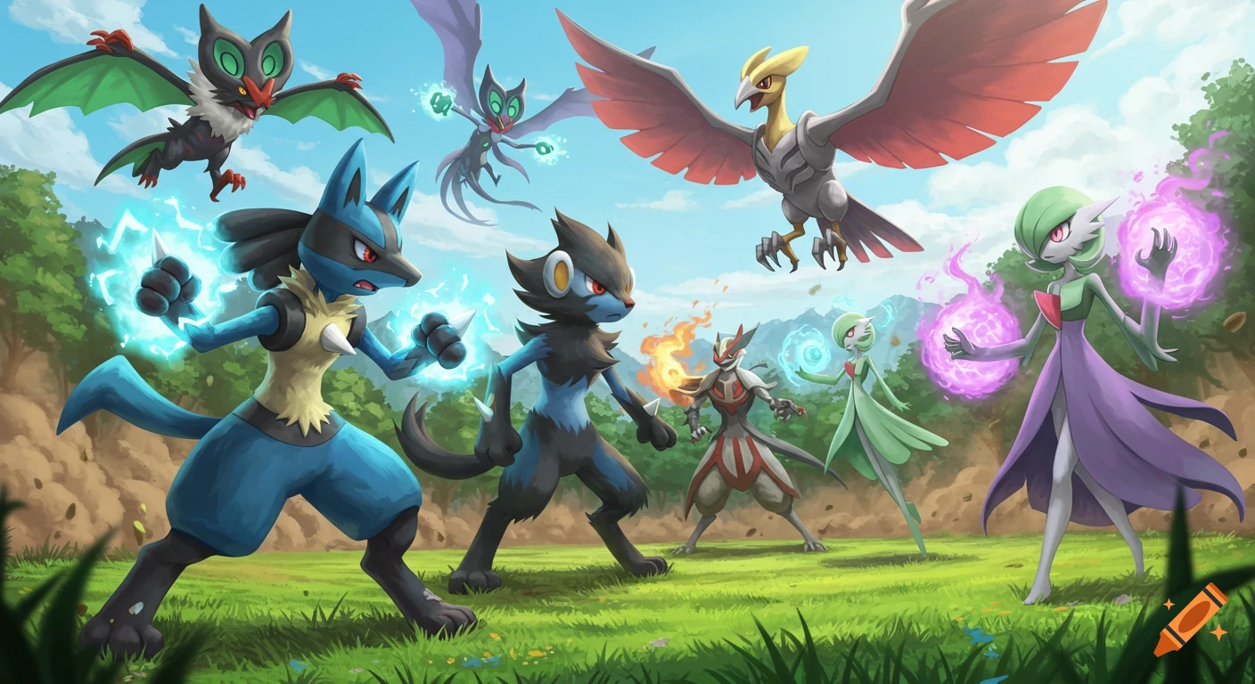 Riolu+sprite created on Craiyon