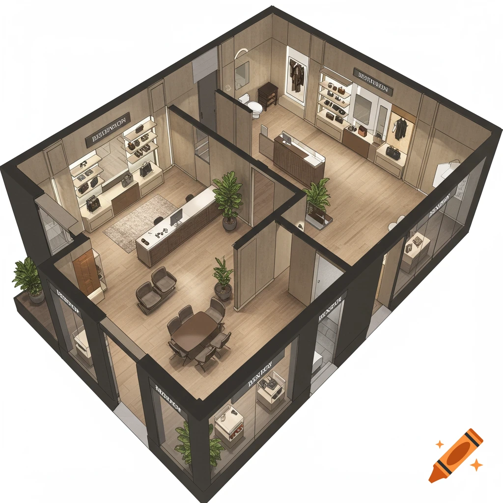 Modern Barangay Hall floor plan design with dimensions in the ...