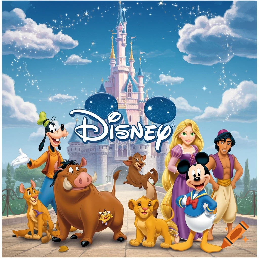 Disney+symbol created on Craiyon